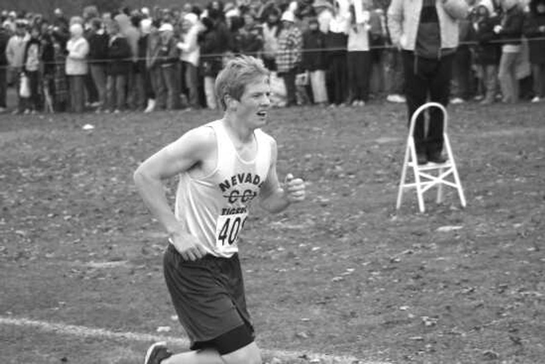 Todd Brier competes in state cross country