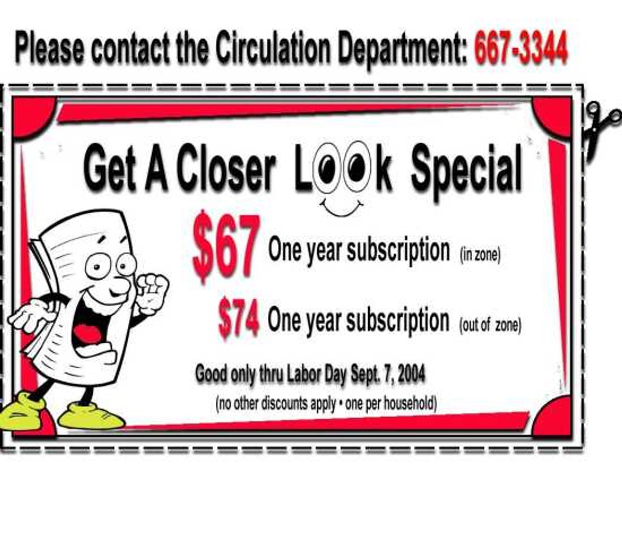 Special Subscription Offer!