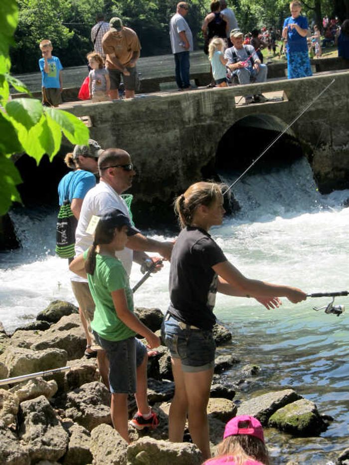 Free Fishing Days held at Bennett Spring State Park