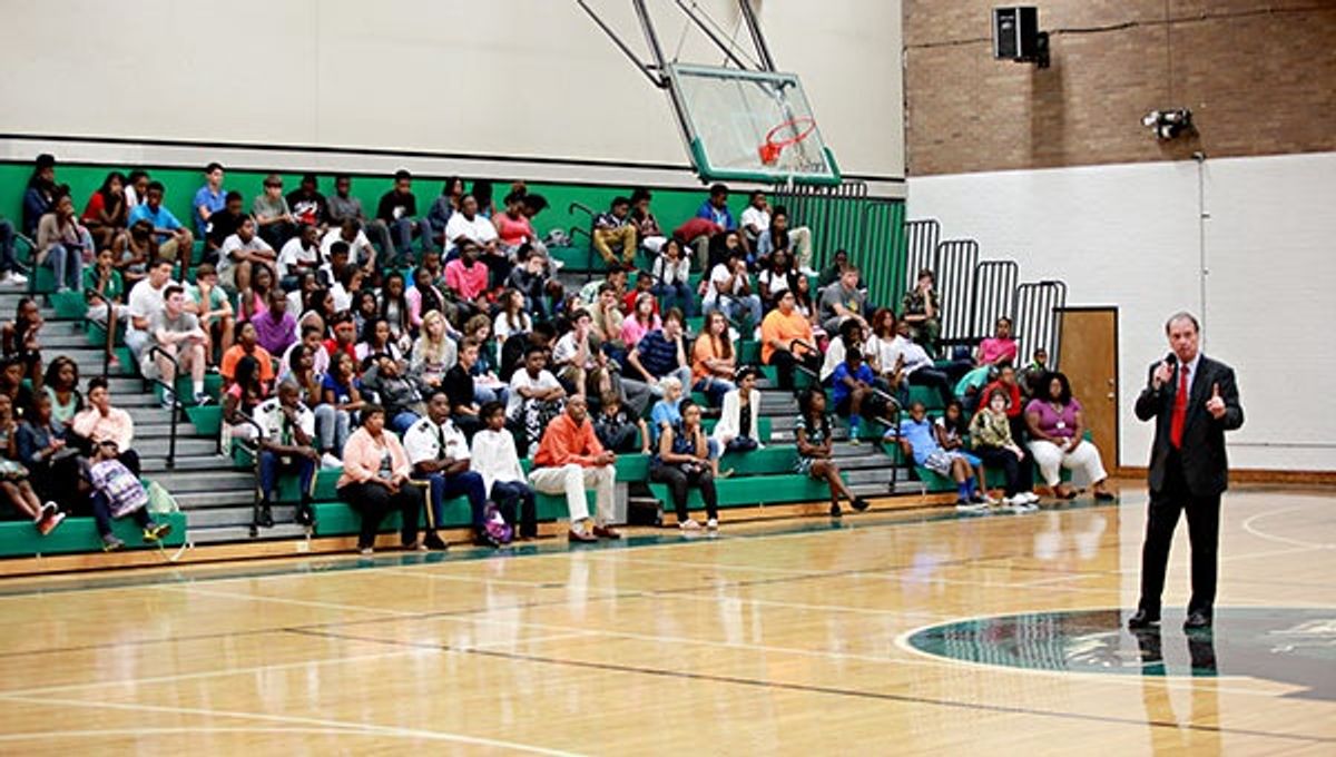 Judge Price speaks to local students