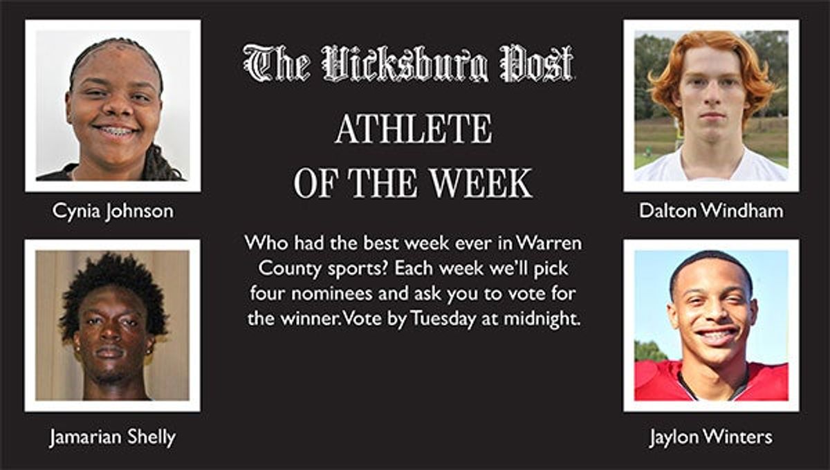 Vote now in The Vicksburg Post's Athlete of the Week contest for Nov.