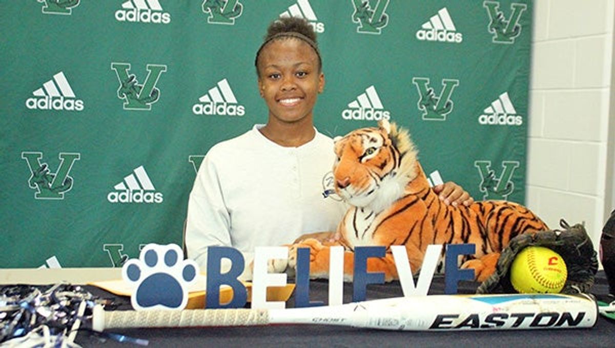 Vicksburg's McGloster signs to play softball at Jackson State