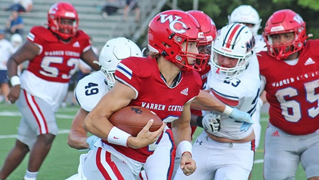 Warren Central quarterback Nash Morgan is ready to run