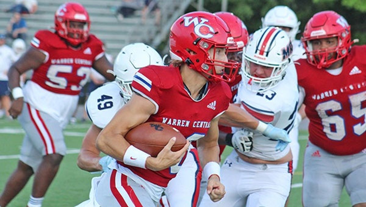 Warren Central quarterback Nash Morgan is ready to run