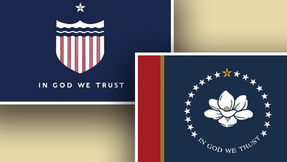 Final two Mississippi flag proposals: Shield vs. magnolia
