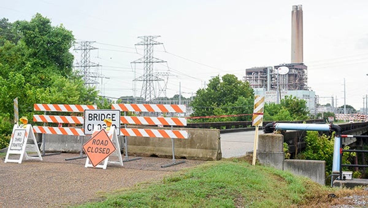 Kemp Bottom Road bridge closed