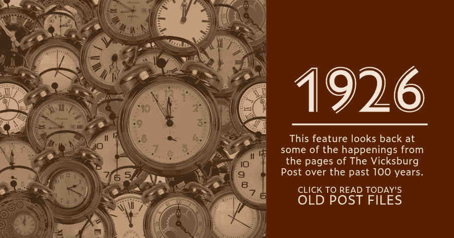 Old Post Files: A look back over the last 100 years on May 1...