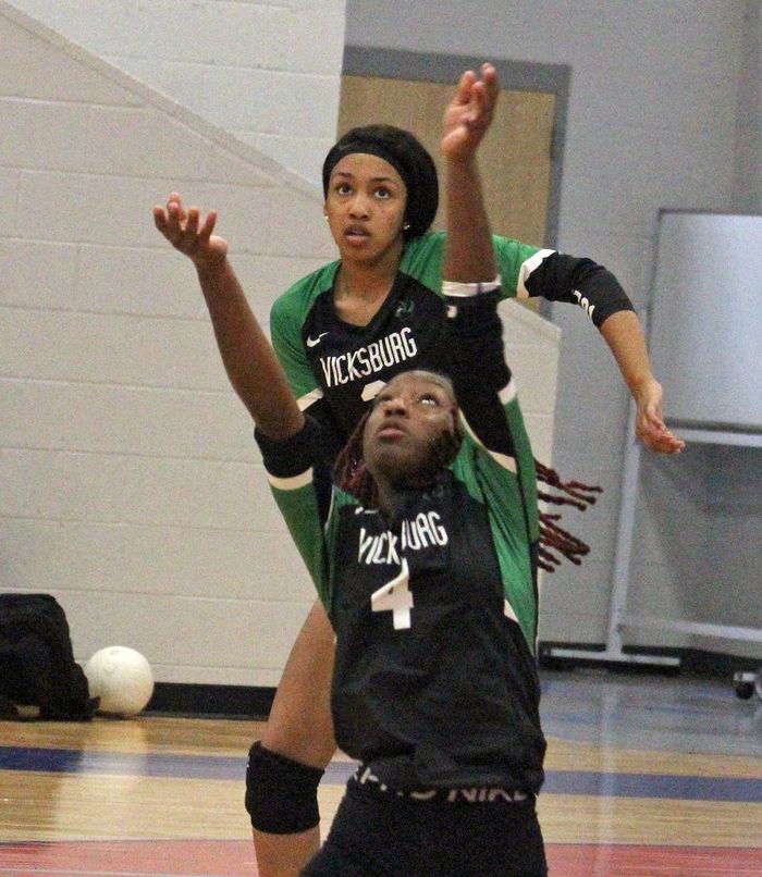 Lady Vikes sweep Vicksburg in volleyball rivalry match