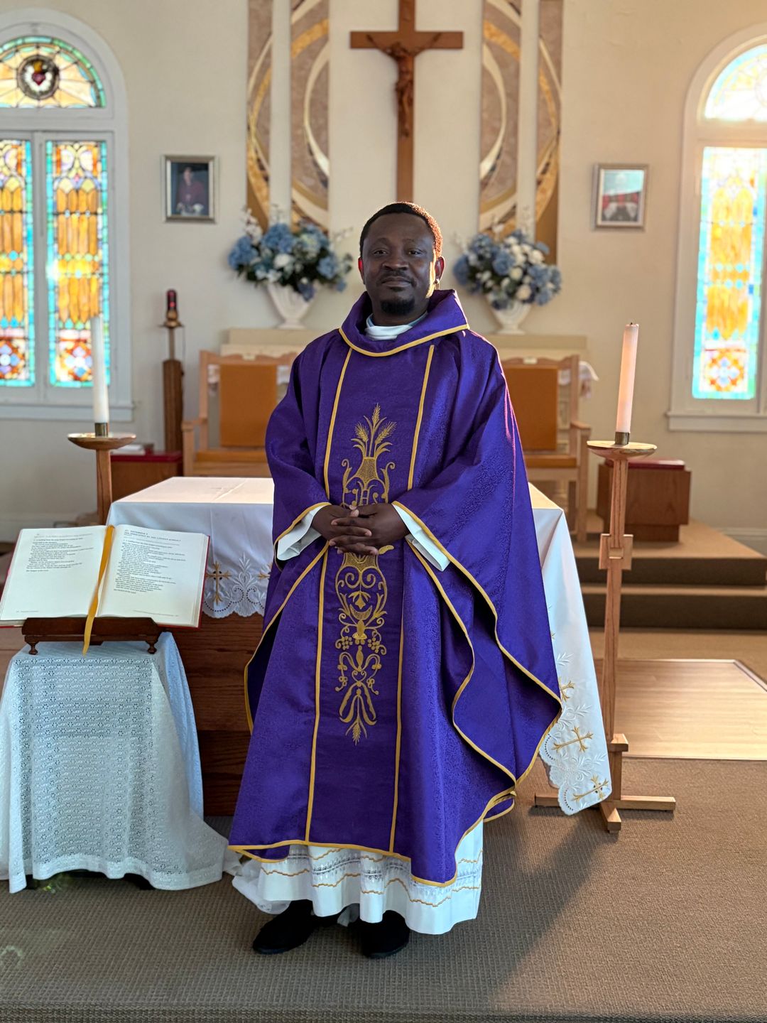Meet Father Gyasie: Ghanaian priest embraces dual roles at St. Mary’s ...