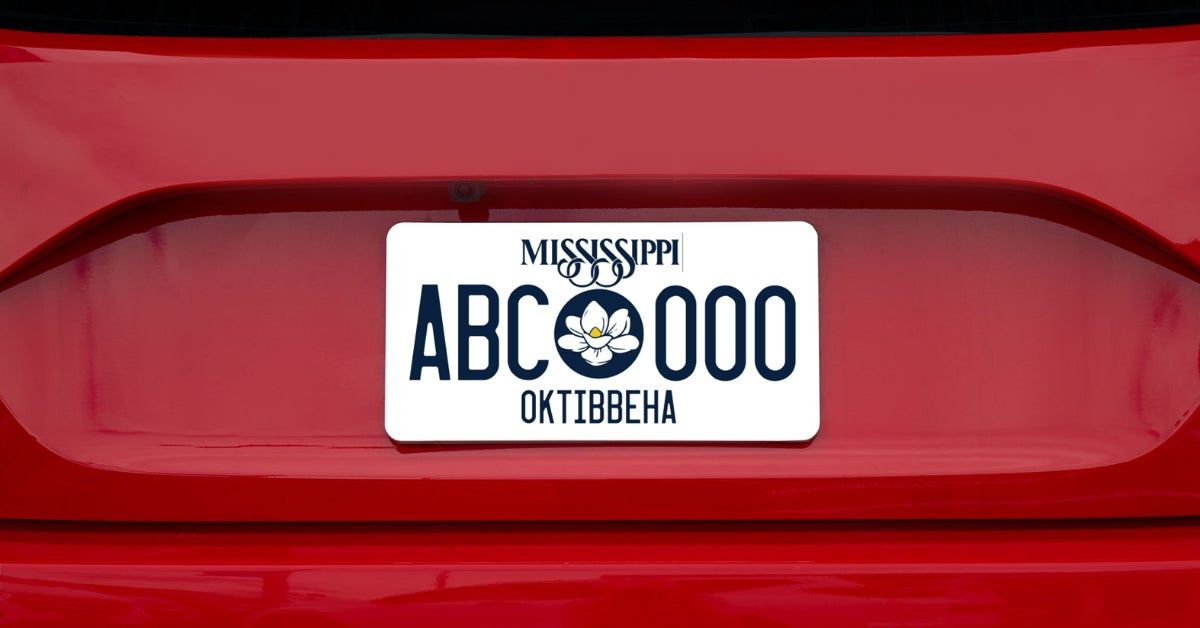 BYE-BYE BROWN TAGS: New design chosen for Mississippi standard license...