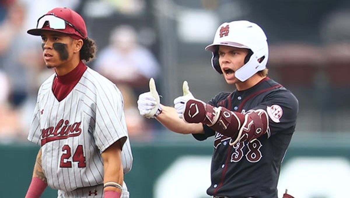 Mississippi State tops South Carolina for first SEC series win