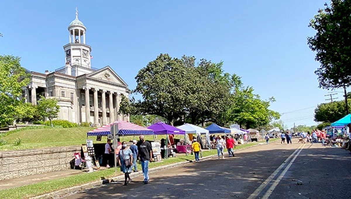 Museum's spring flea market blessed by good weather, great turnout