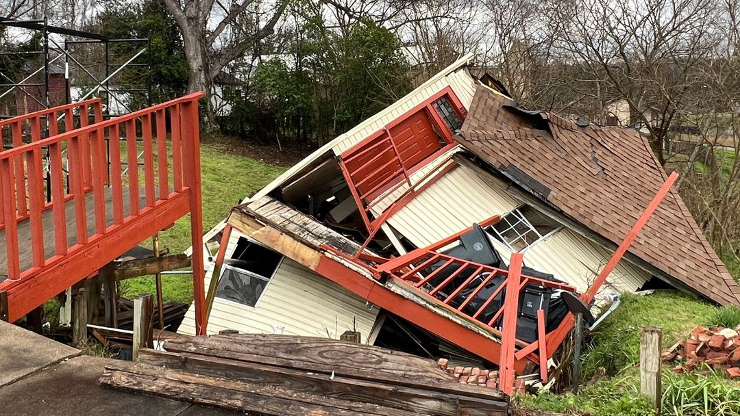First North Street house blows over in Tuesday storms; NWS updates on ...