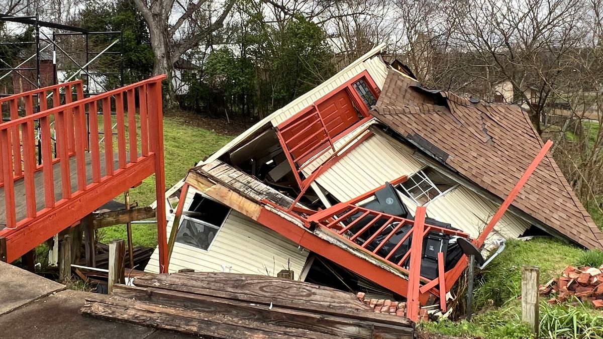 First North Street house blows over in Tuesday storms; NWS updates on ...