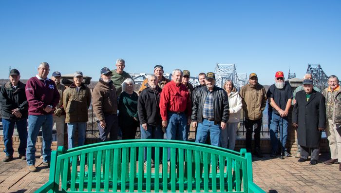 Garden clubs honor veterans at flag-raising