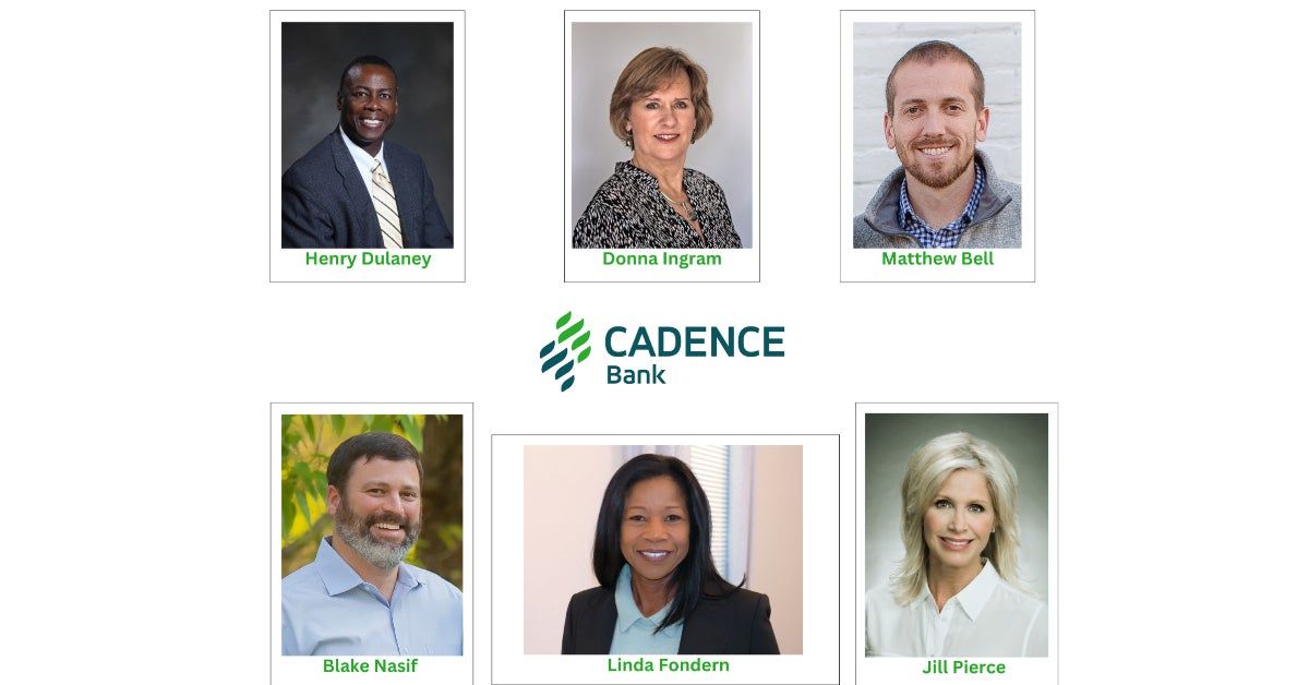 Cadence Bank appoints six new members to Vicksburg advisory board