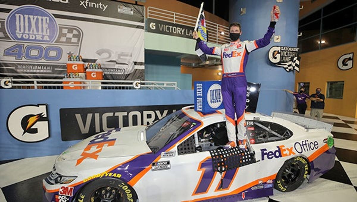 Hamlin works late for win at Homestead