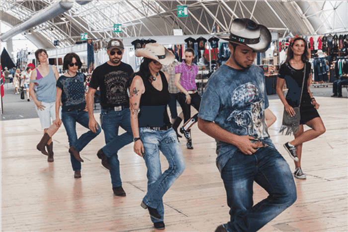 Greek Themed Line Dance Party