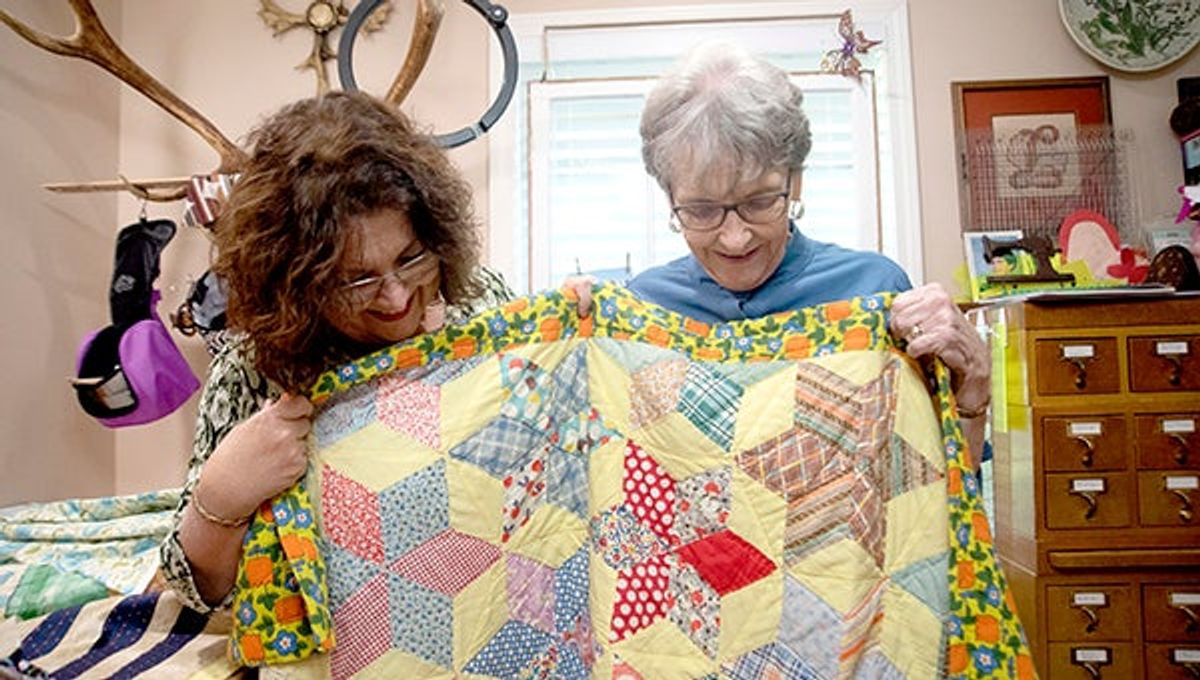 Robyn Lea and her mother have a 'patchwork partnership'