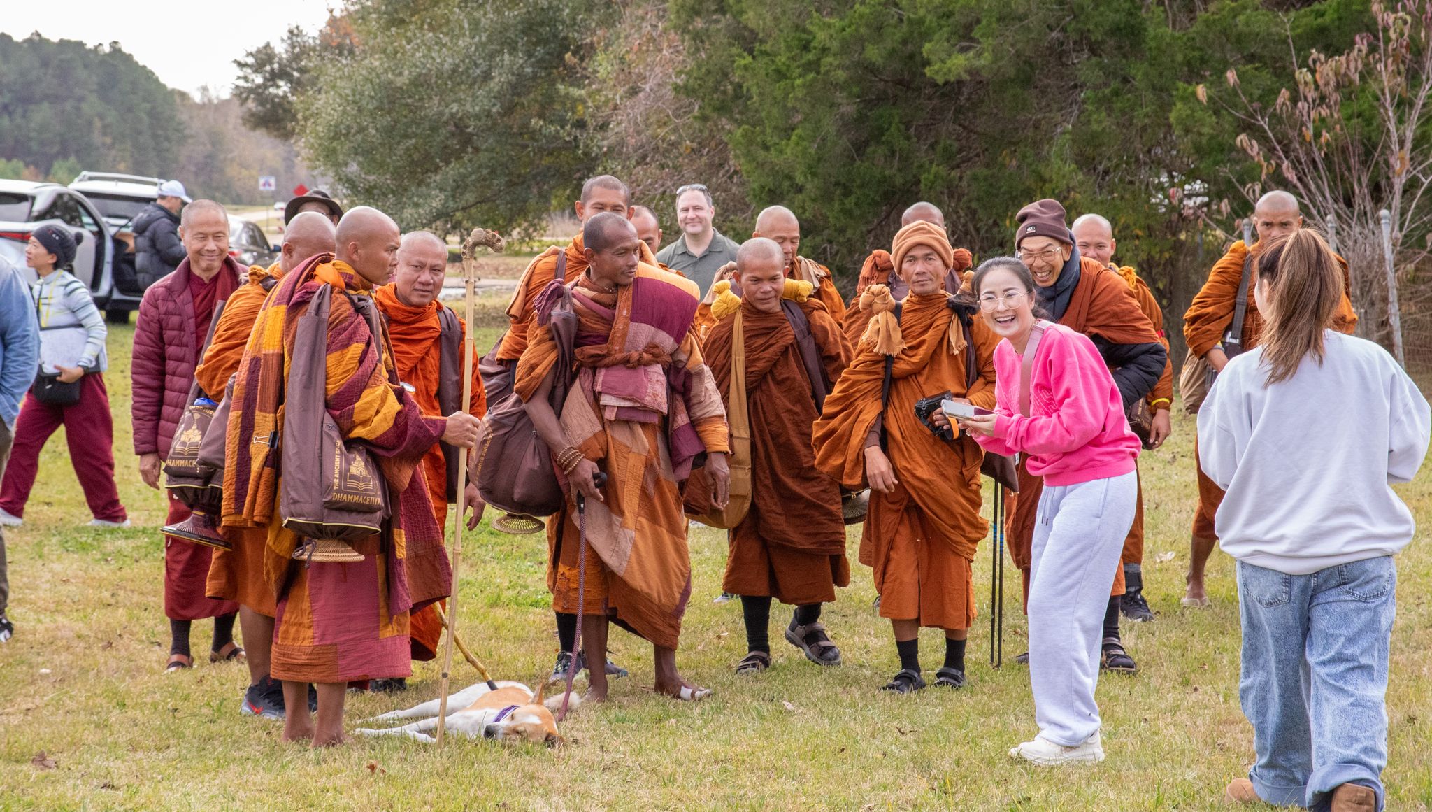 Peace on foot: Buddhist monks making trek from Texas to D.C.