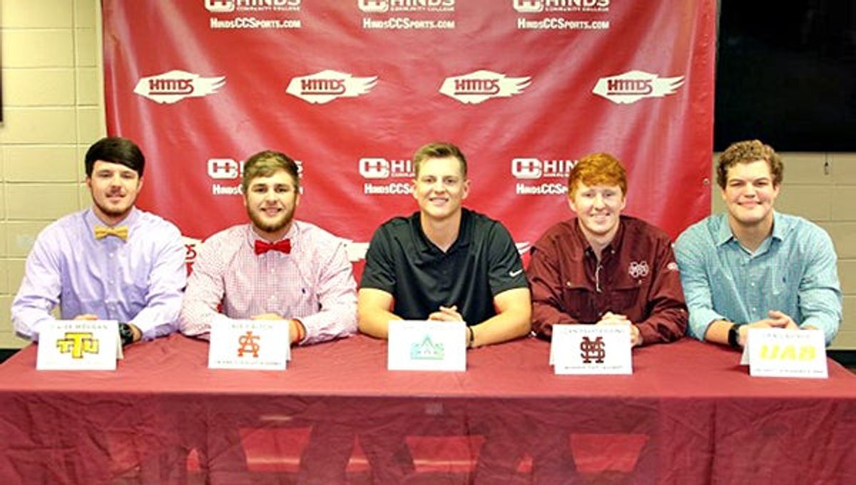 Hinds baseball sends five to next level