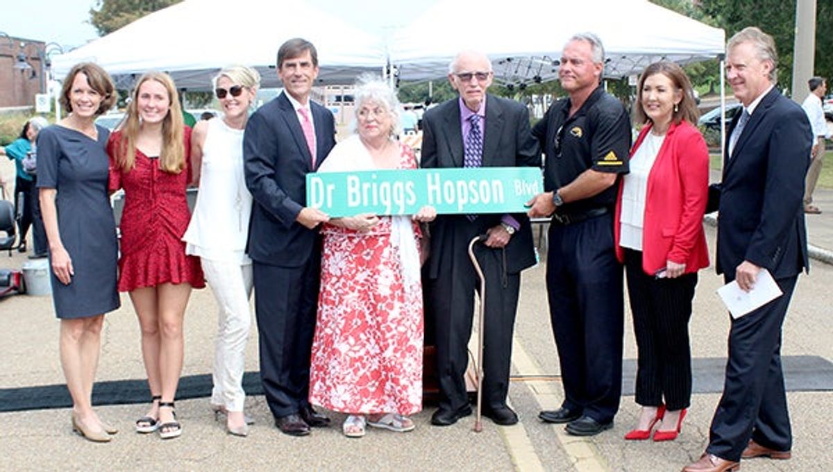 Portion of city street renamed to honor Dr. Hopson
