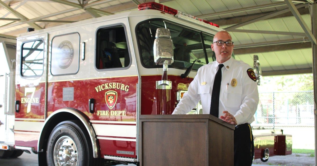 Vicksburg Fire Department unveils new pumpers to add to fleet