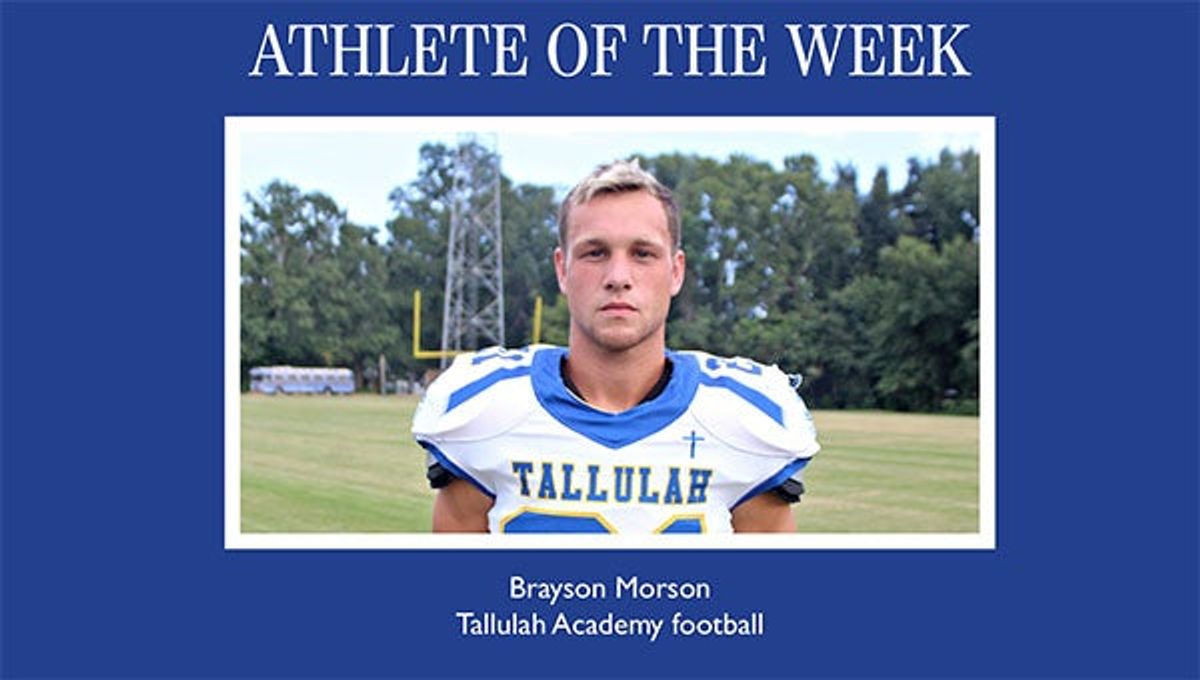 Tallulah Academy's Brayson Morson runs away with the Athlete of the We...