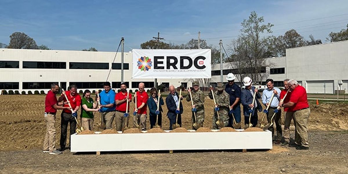 Breaking ground: ERDC holds ceremony for new simulation facility