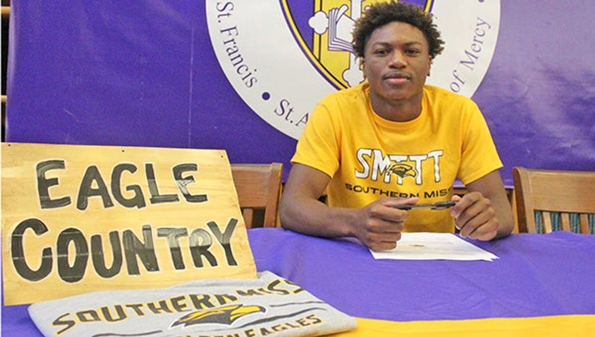 St. Aloysius track star Brennon Williams signs with Southern Miss