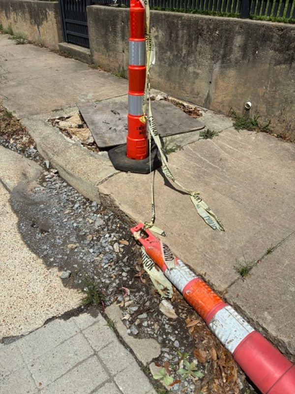 PLEASE FIX: Broken sidewalk on East Avenue