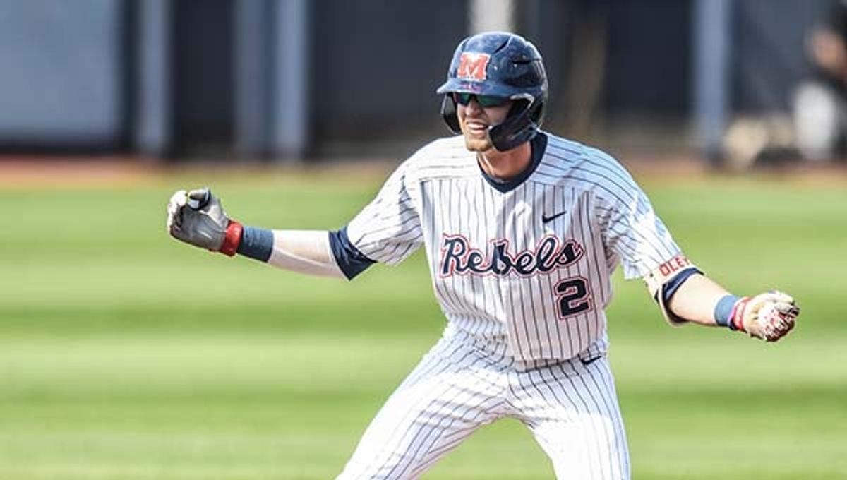 Ole Miss' Olenek masters the art of getting plunked