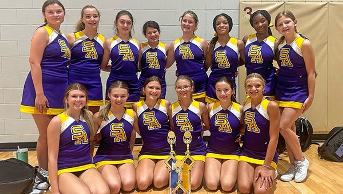 St. Al's JV cheerleaders have great weekend at ULM camp
