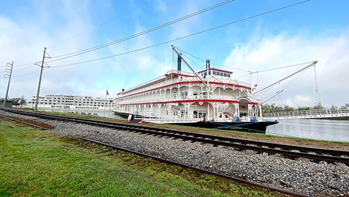 Vicksburg's riverfront had plenty of company Thursday