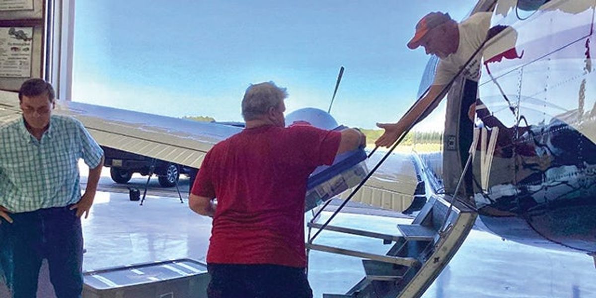 Help from above: SHAF collecting, delivering items for hurri...