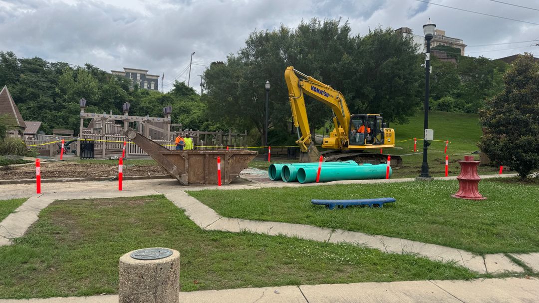 IN THE WORKS: Catfish Row park closed for sewer repairs