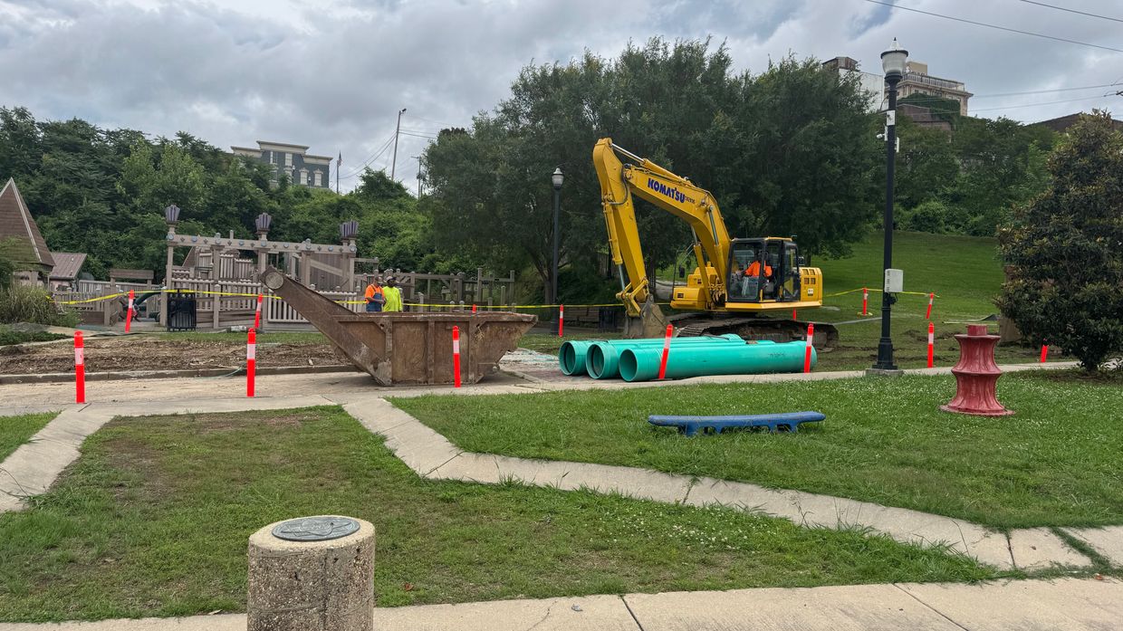 IN THE WORKS: Catfish Row park closed for sewer repairs