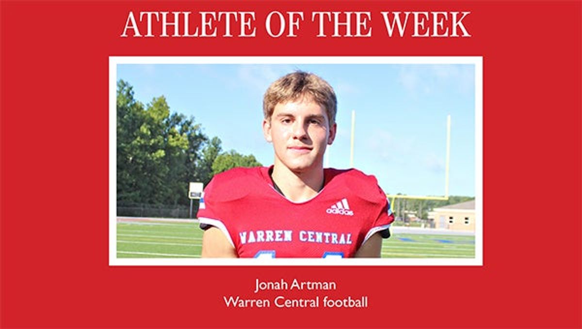 Warren Central's Jonah Artman is the Athlete of the Week