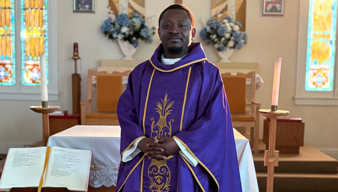 Meet Father Gyasie: Ghanaian priest embraces dual roles at St. Mary’s ...