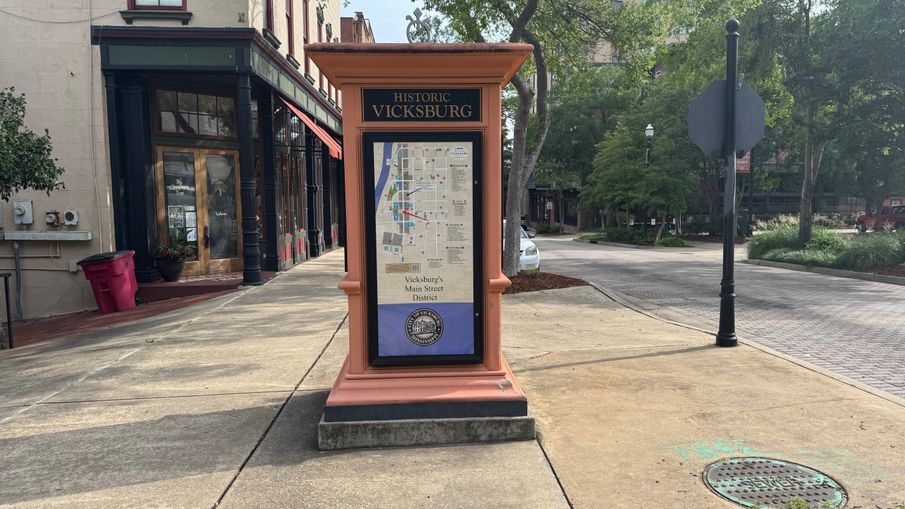 THANK YOU: Vicksburg Downtown map sign repair