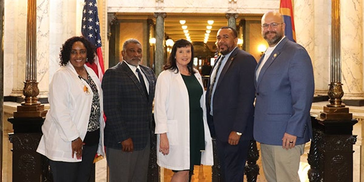 Dr. Geri Weiland serves as Capitol Doctor of the Day