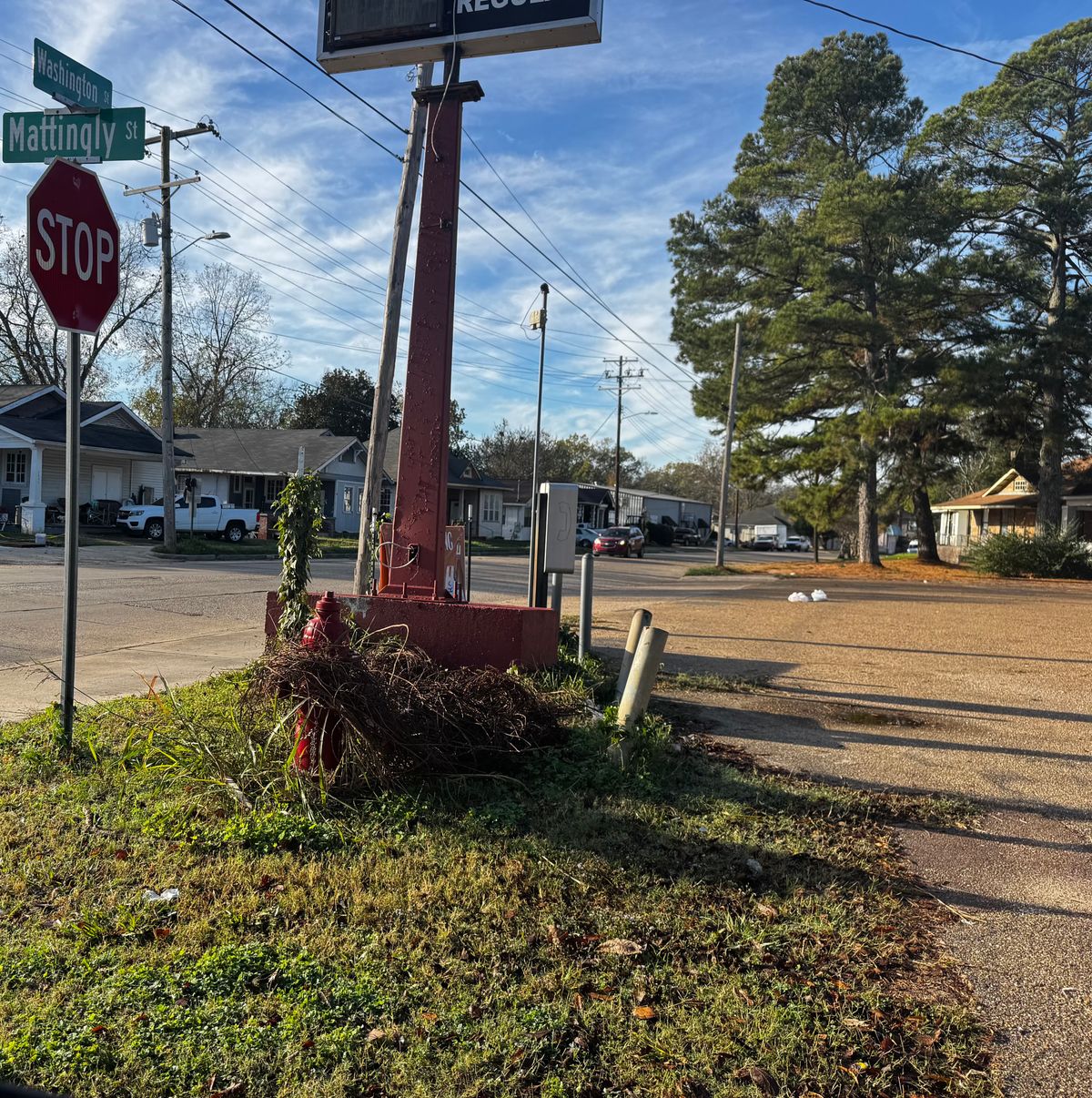 PLEASE FIX: Fire hydrant at Mattingly and Washington Streets needs cle...