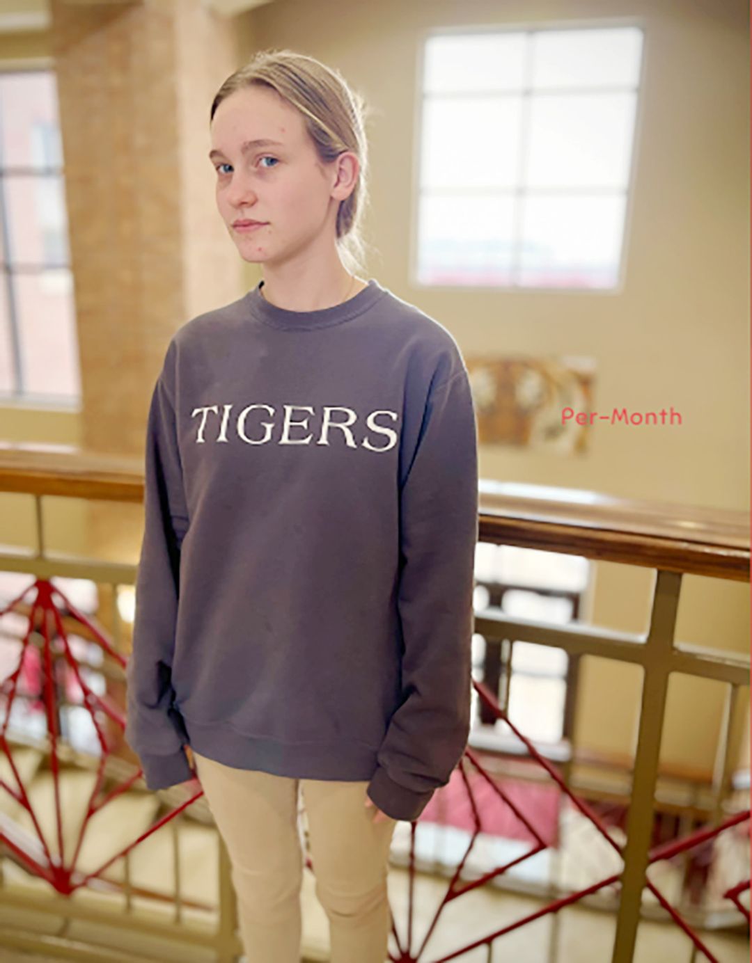 Teachers praise student of the week Madi Hudgens for leaders...