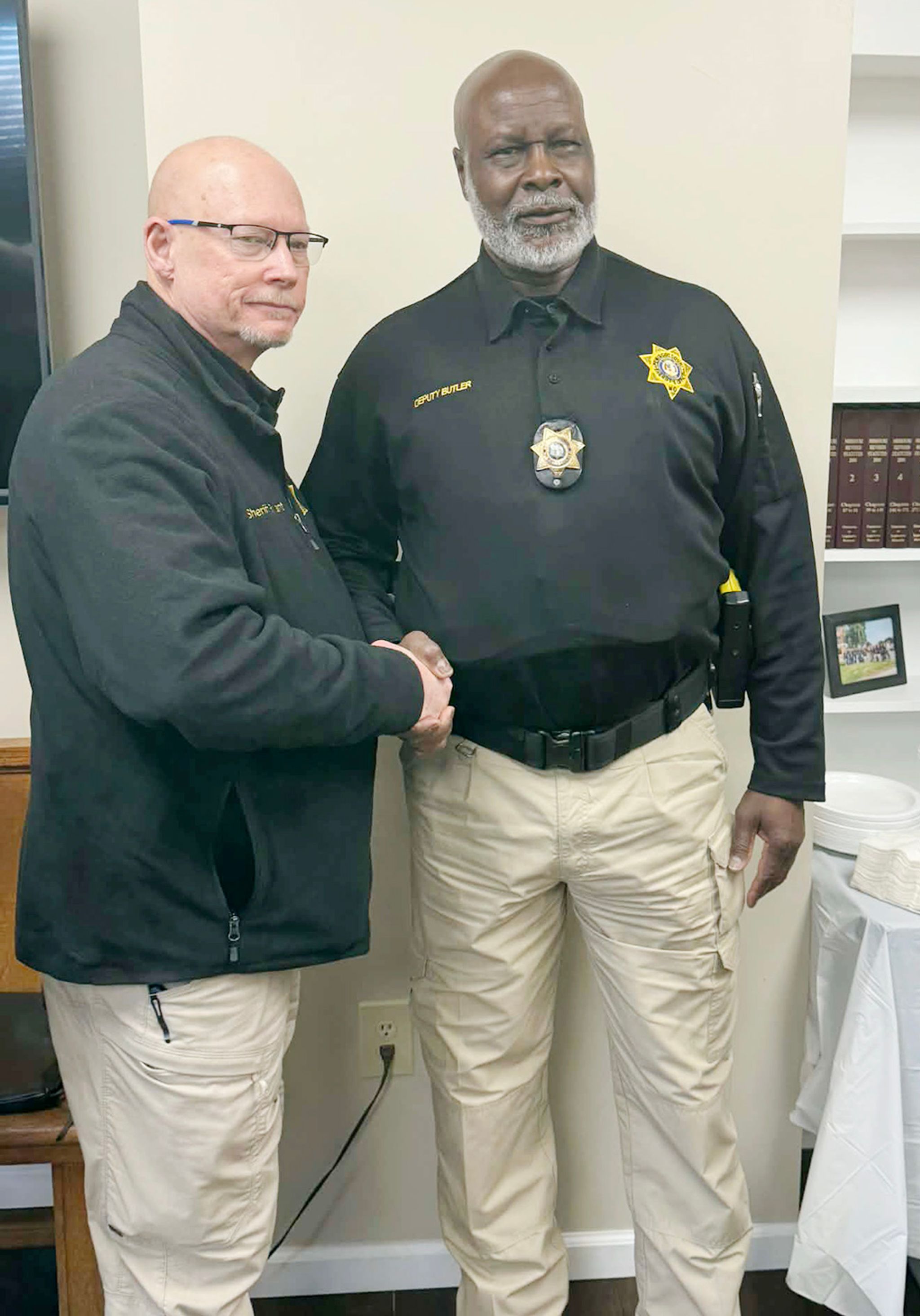 After 42 years in law enforcement, deputy Freddie Butler han...