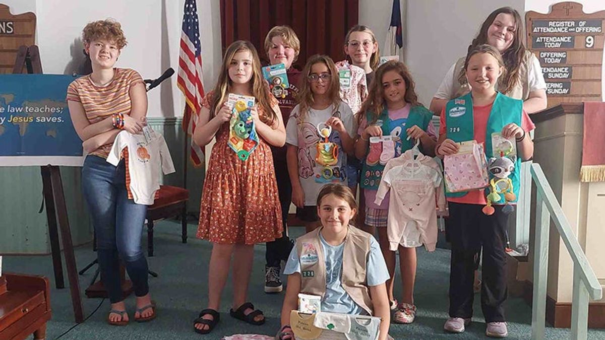 Girl Scouts honor founder with gifts for newborn girl