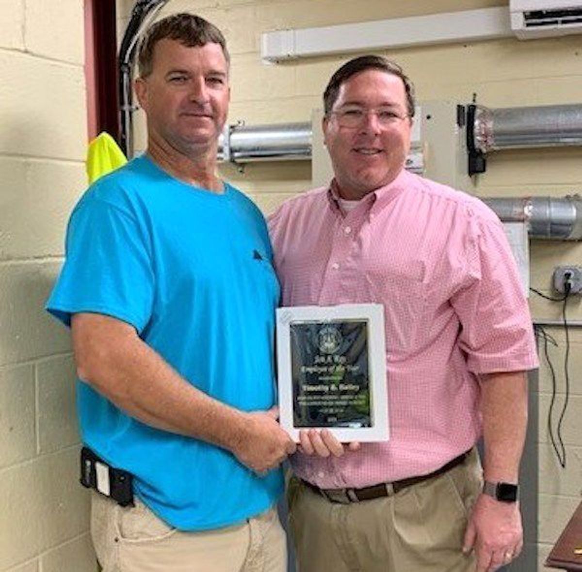 Public works leader named Employee of the Year