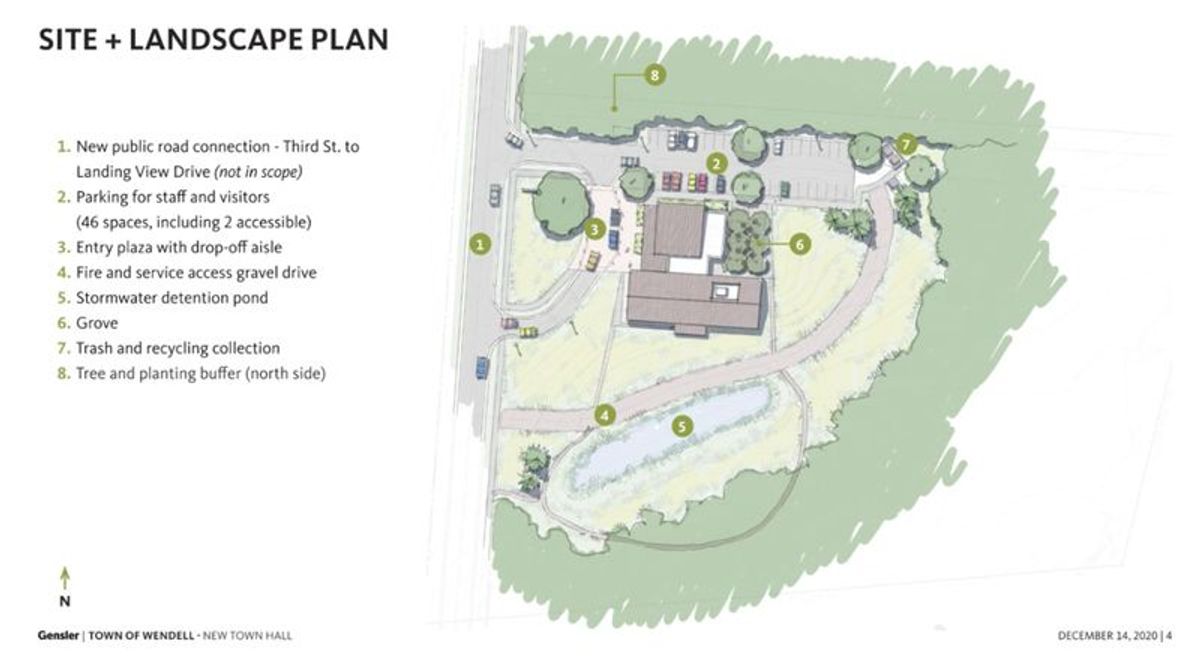 Architect shows Wendell design for new town hall